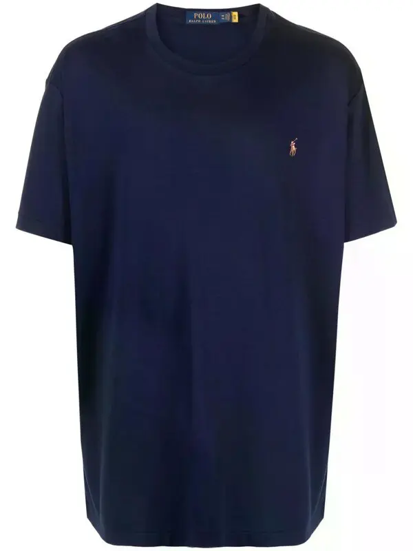 Polo Ralph Lauren Logo-embroidered Cotton T-shirt - Blue