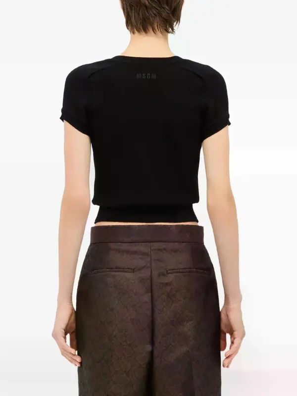 MSGM Studded Embellished T-shirt