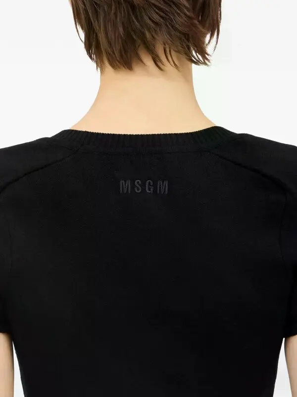 MSGM Studded Embellished T-shirt
