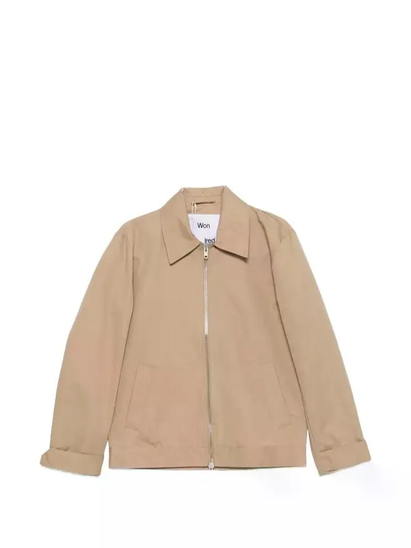 WON HUNDRED Cotton Zip-up Jacket - Neutrals