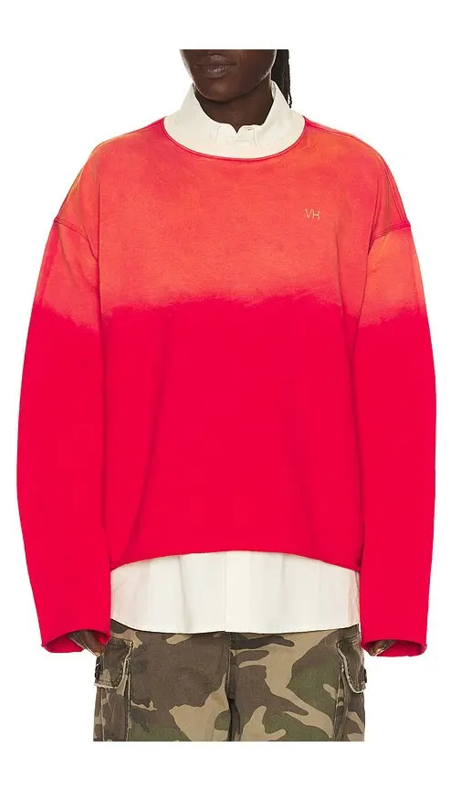 VINTAGE HEAVY Oversized Cropped Crewneck Sweatshirt