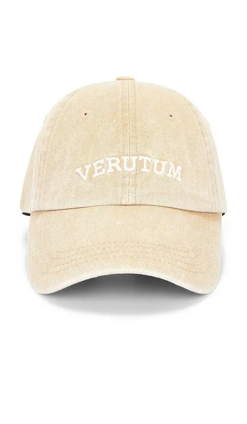 VERUTUM Lettering Denim Cap