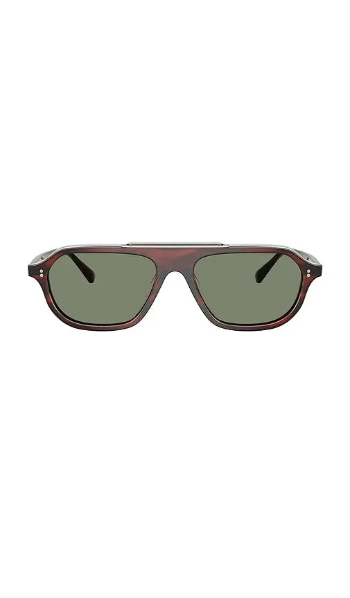 Oliver Spencer Estin Irregular Sunglasses - Brown