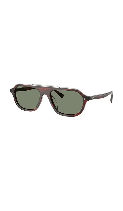 Oliver Spencer Estin Irregular Sunglasses - Brown