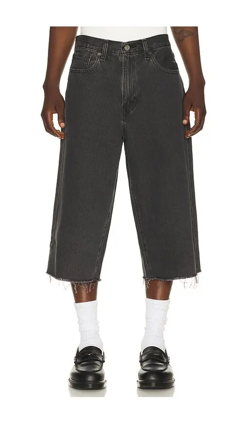 LEVI'S 478 Baggy Capri Shorts - Black