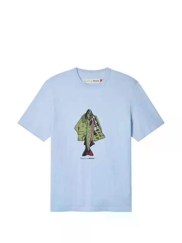 Paul Smith X Barbour Graphic-print T-shirt - Blue