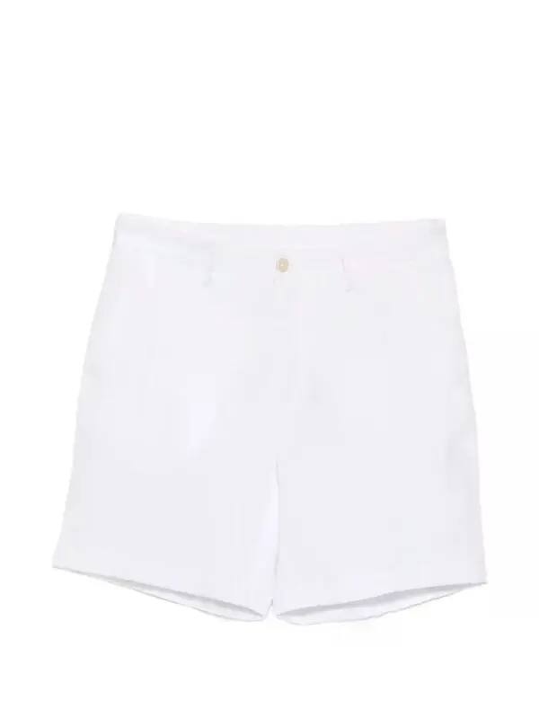120% Lino Linen Tailored Shorts - White
