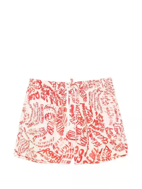 Dsquared2 Drawstring-waist Swim Shorts - Neutrals