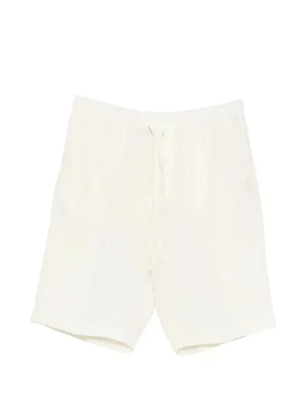 120% Lino Drawstring-waist Shorts - Neutrals