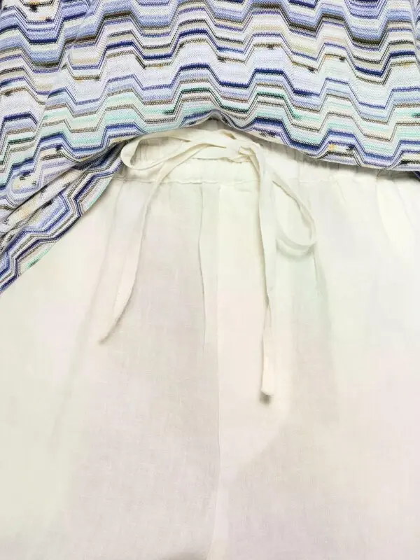 120% Lino Drawstring-waist Shorts - Neutrals