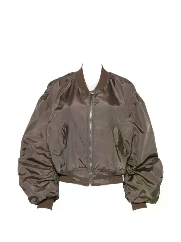 Rick Owens Padded Zip-up Bomber Jacket - Grey