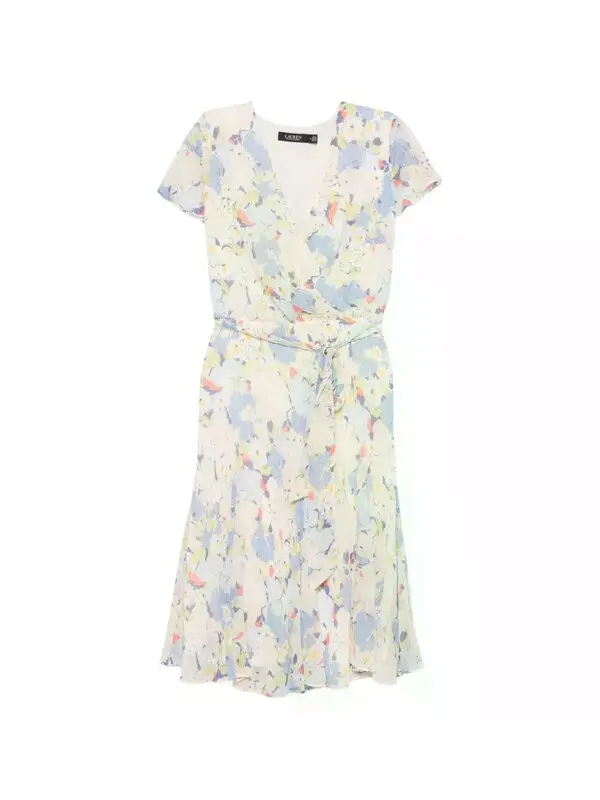 Ralph Lauren Floral-print Midi Dress - Neutrals
