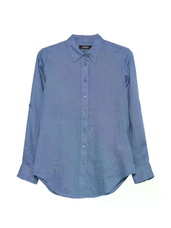 Ralph Lauren Linen Long-sleeve Shirt - Blue