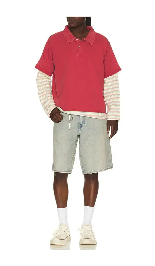 FOUND Double Layer Stripe Tee In . Also
