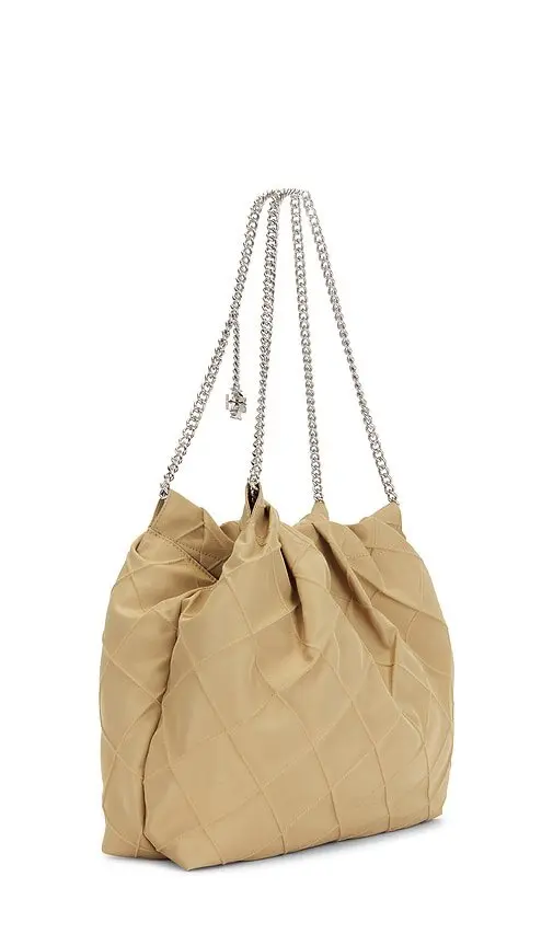 Tory Burch Fleming Nylon Hobo Bag - Tan