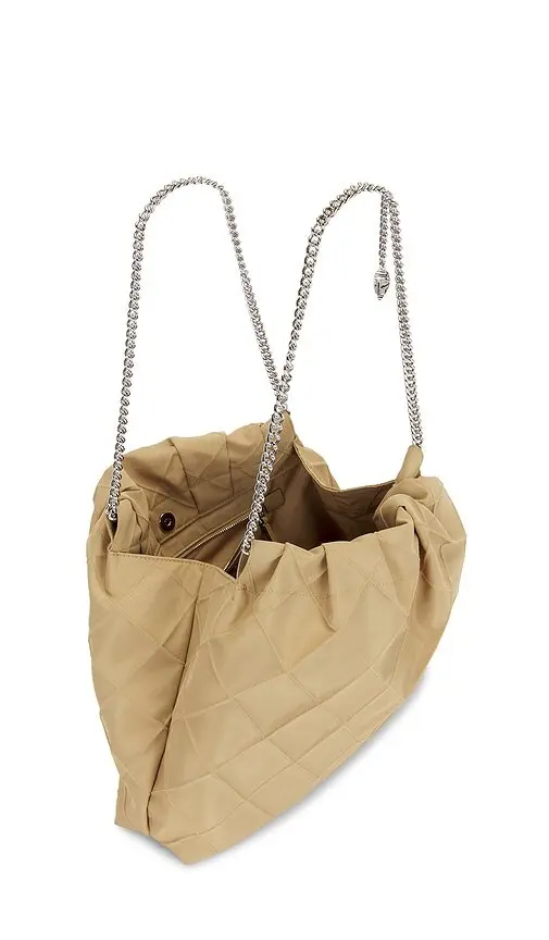 Tory Burch Fleming Nylon Hobo Bag - Tan