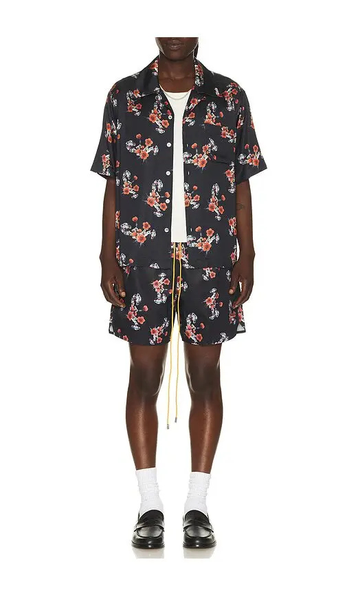 Rhude Turbo Floral Button-up Shirt In . Also