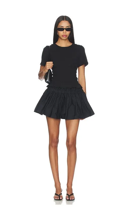 Sanctuary Better Together Smocked Top - Black