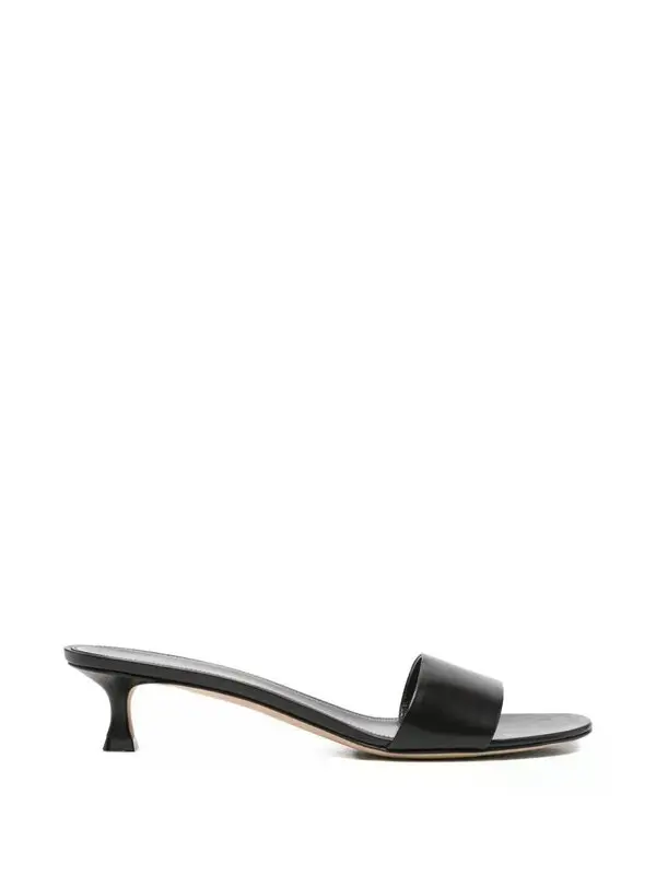 THE ROW Combo Two Leather Sandals - Black