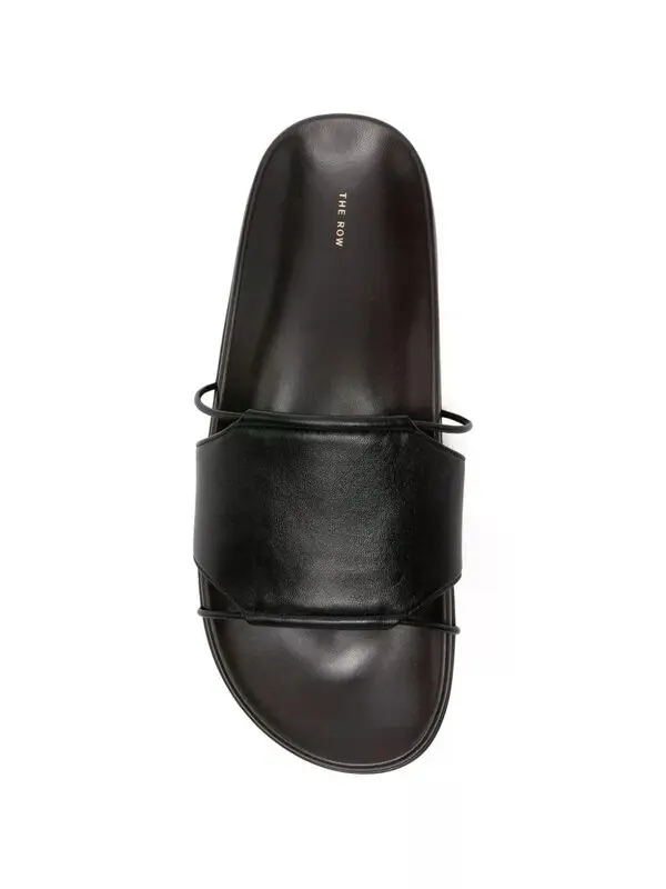 THE ROW Vivienne Leather Sandals - Brown