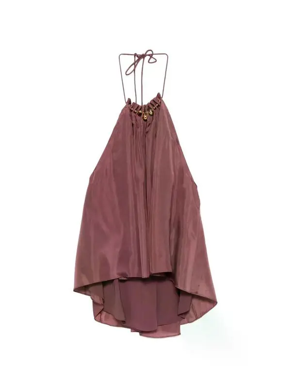 Zimmermann Aster Bead-embellishment Blouse - Purple