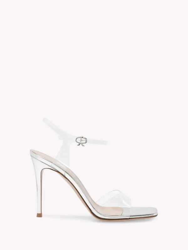 GIANVITO ROSSI Cher Sandals - Silver - Tpu