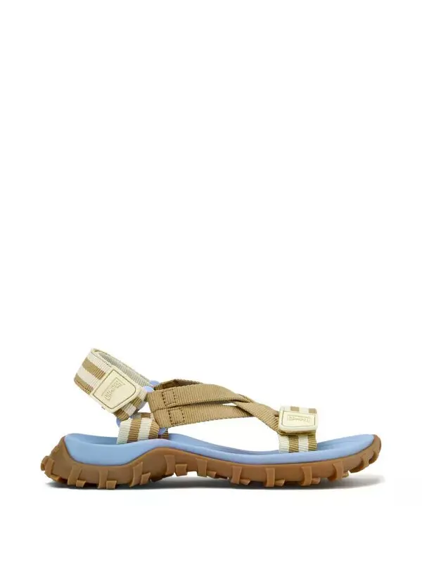 Camper Drift Trail Striped Sandals - Neutrals