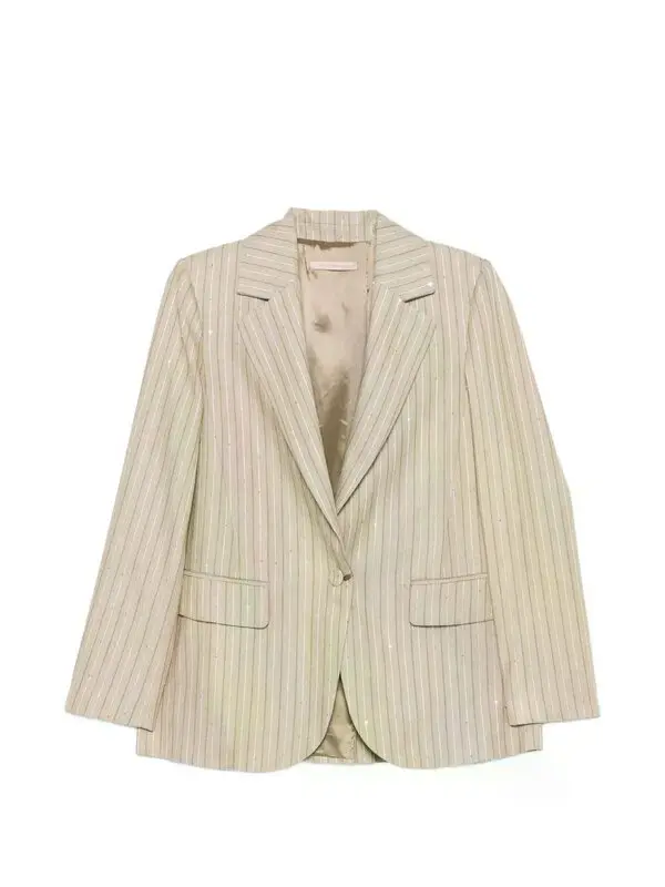 PENNYBLACK Pinstripe Sequin-embellished Blazer
