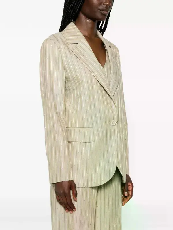 PENNYBLACK Pinstripe Sequin-embellished Blazer