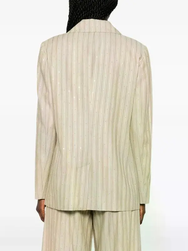 PENNYBLACK Pinstripe Sequin-embellished Blazer