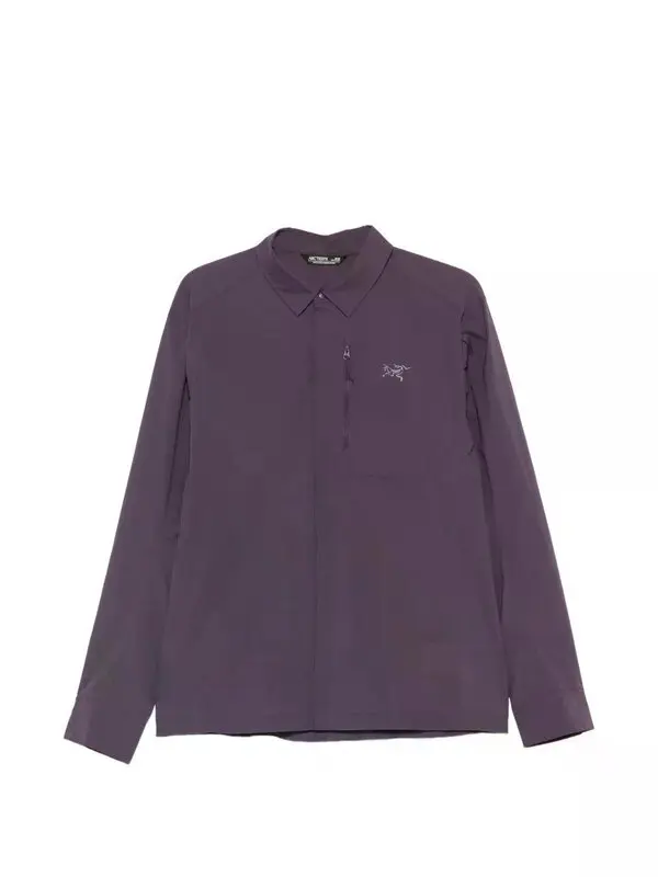 Arc'teryx Logo-embroidered Zip-pocket Shirt Jacket - Purple