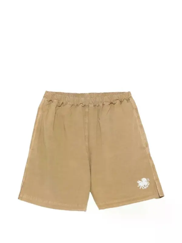 RANRA Logo-print Shorts - Neutrals