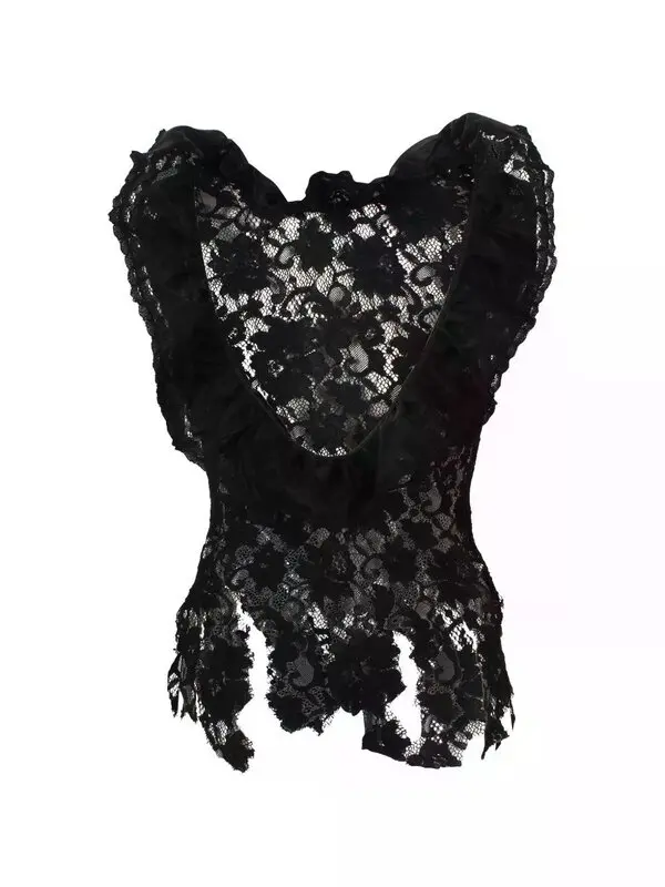 Giuseppe Di Morabito Ruffled Lace Top