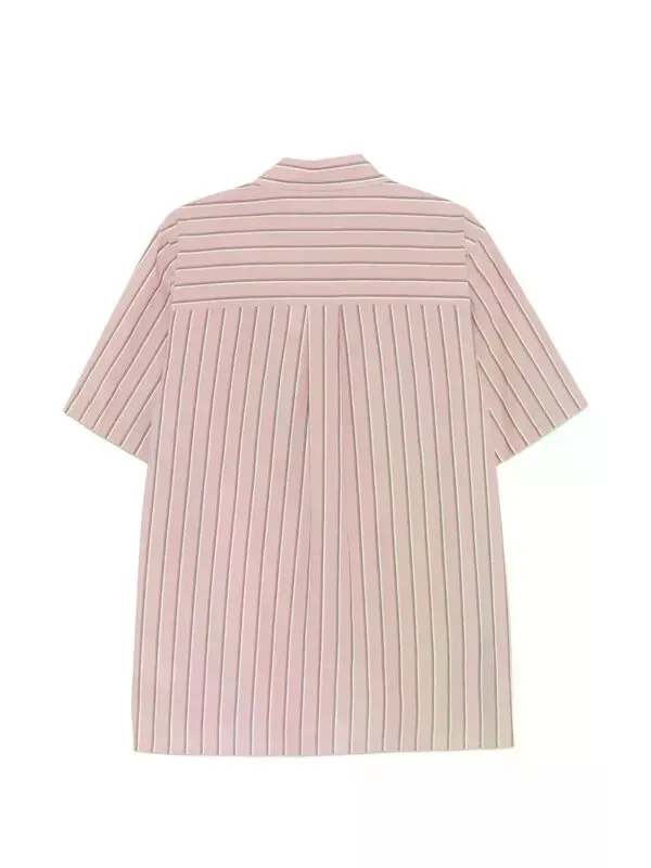 Simkhai Striped-pattern Short-sleeve Shirt - Pink