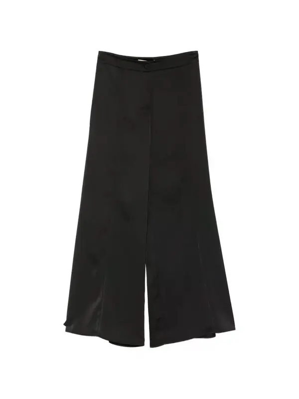 PENNYBLACK Satin Palazzo Pants - Black