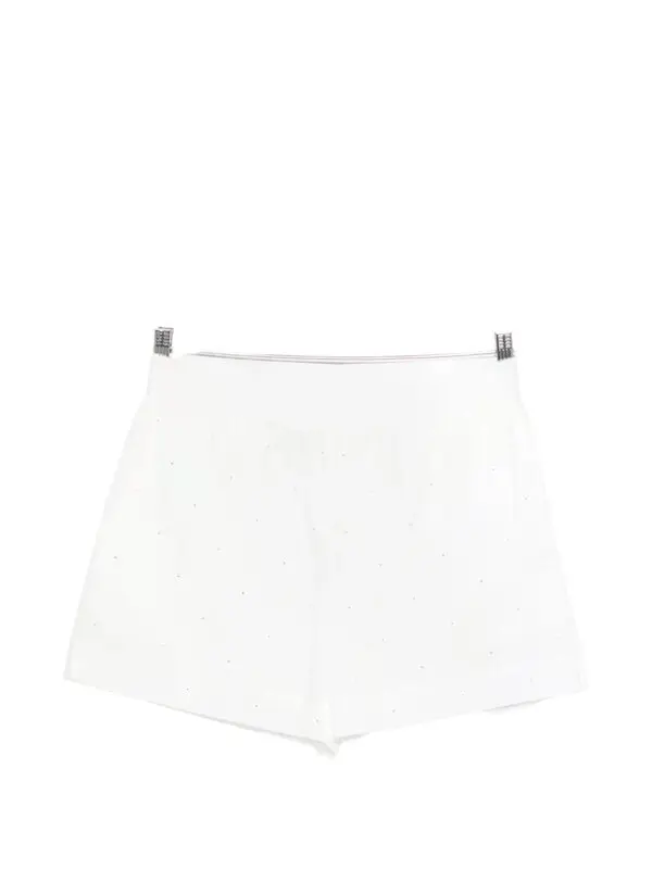 MC2 SAINT BARTH Crystal-embellishment Shorts - White