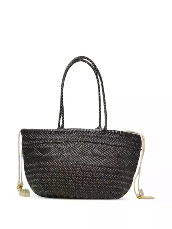 GIANNI CHIARINI Paloma Plaited Shoulder Bag - Brown