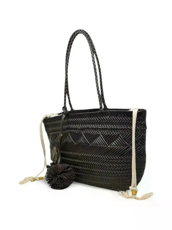 GIANNI CHIARINI Paloma Plaited Shoulder Bag - Brown