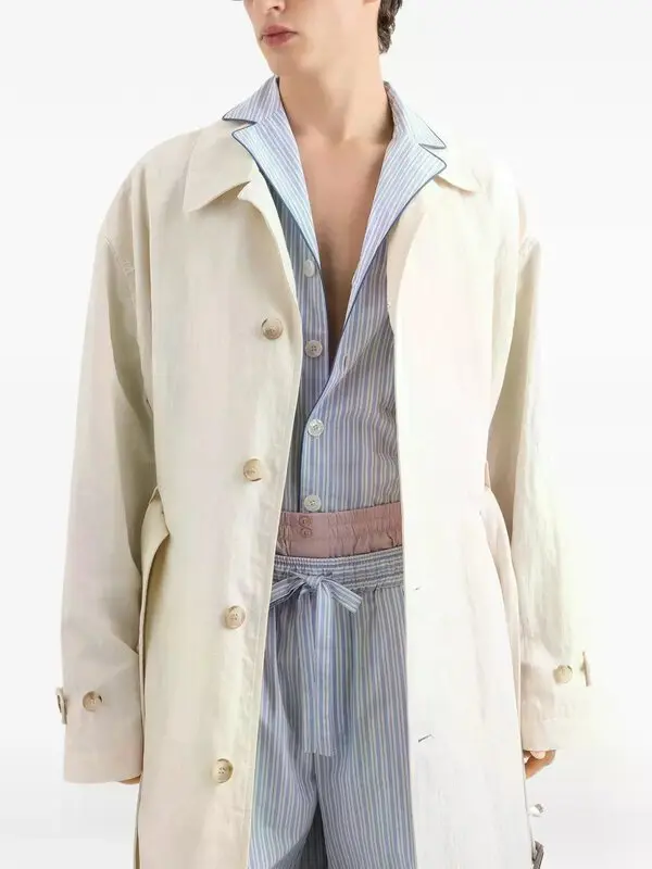 Dolce & Gabbana Cotton-linen Trench Coat