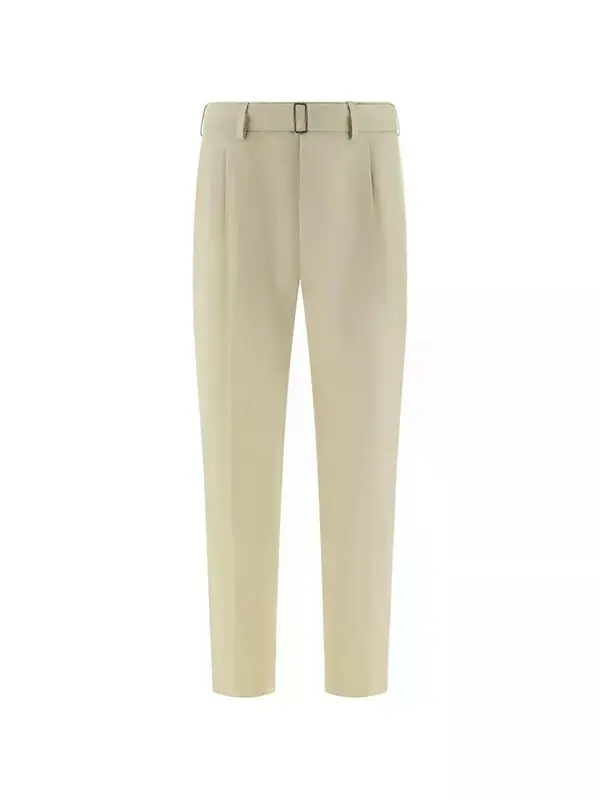 Boggi Milano Belted Trousers - Neutrals