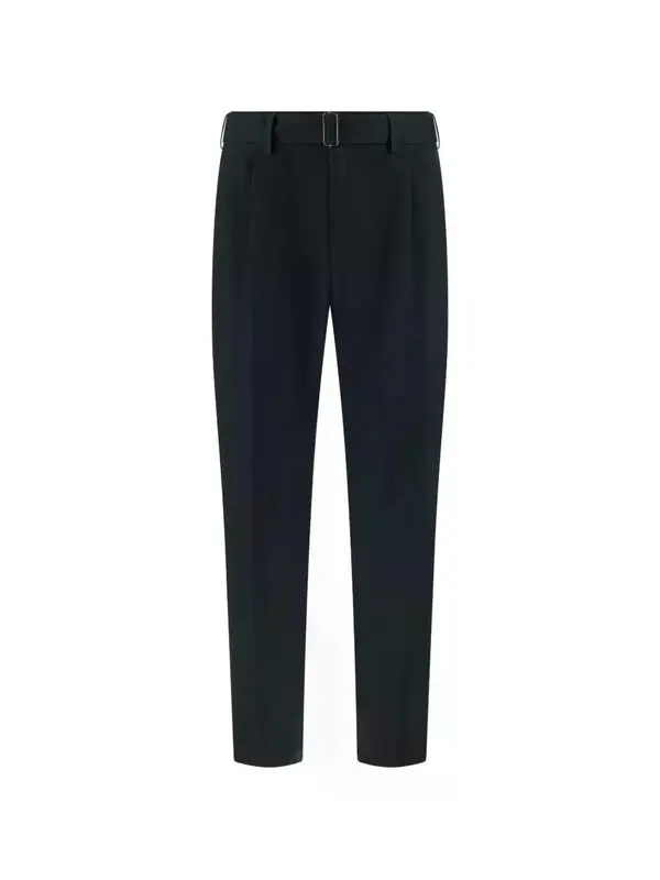 Boggi Milano Belted Trousers - Black