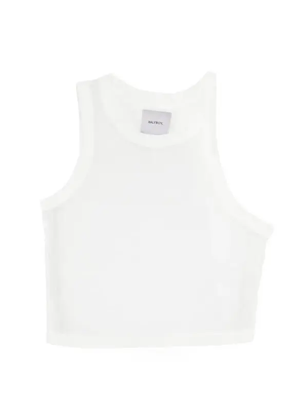 HALFBOY Sleeveless Top - White