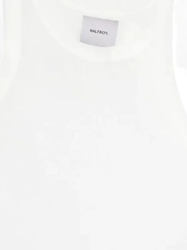 HALFBOY Sleeveless Top - White