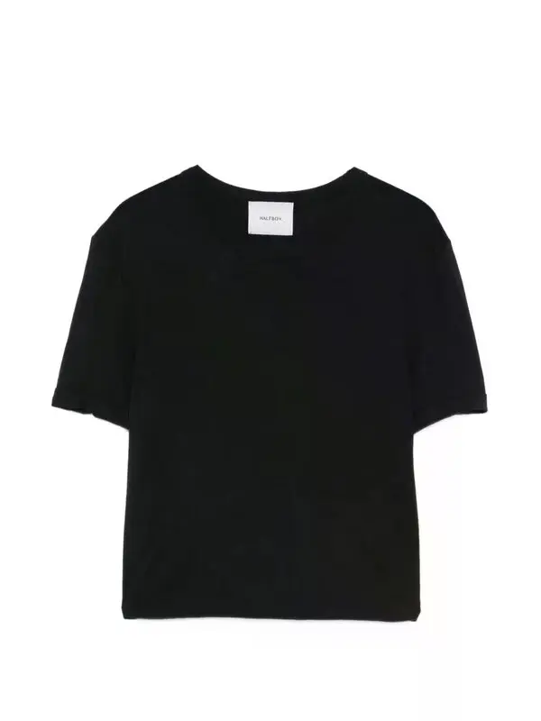 HALFBOY Crew Neck T-shirt - Black