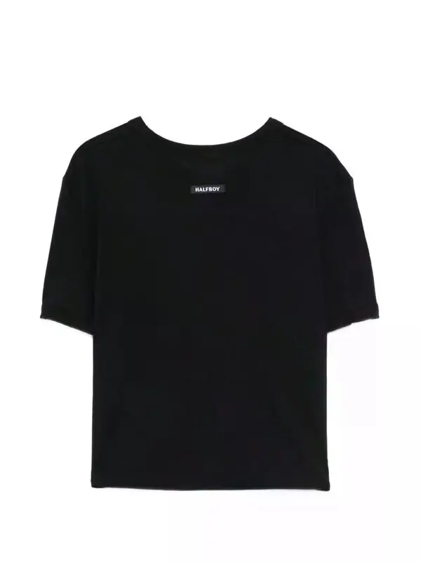 HALFBOY Crew Neck T-shirt - Black