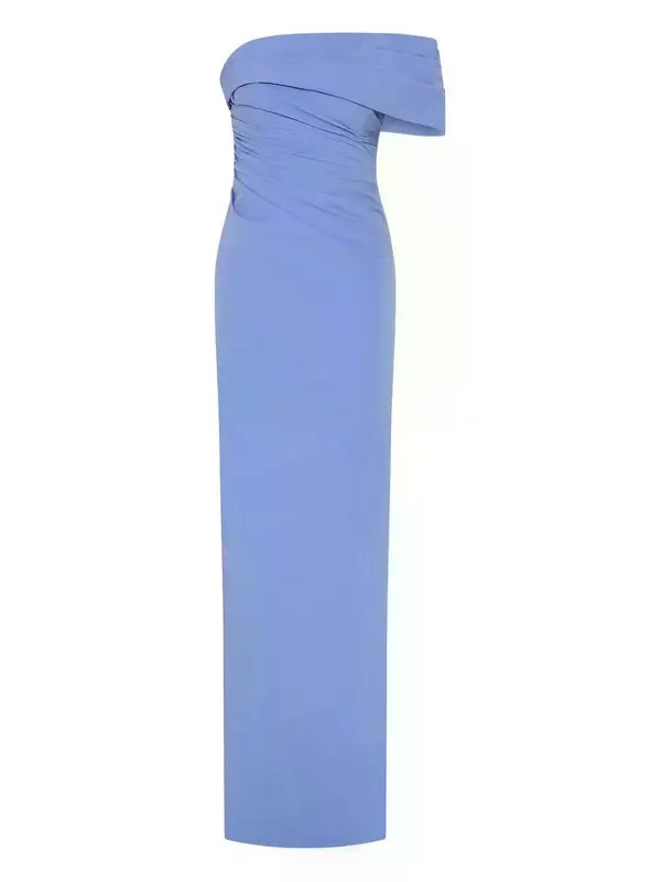 Rachel Gilbert Gale One-shoulder Gown - Blue