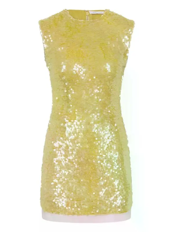 Rachel Gilbert Kaia Sequin Mini Dress - Yellow