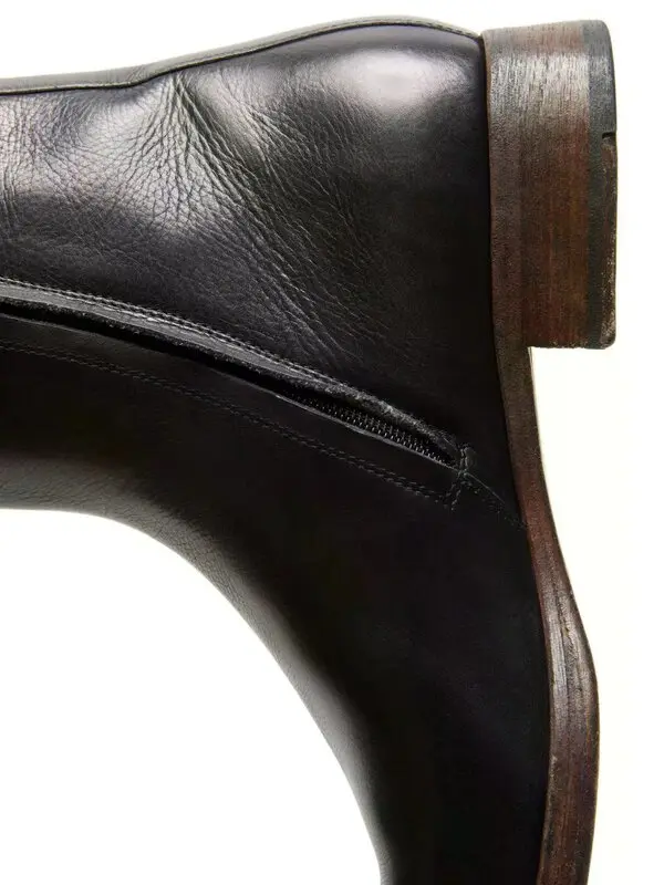 Acne Studios Leather Ankle Boots - Black