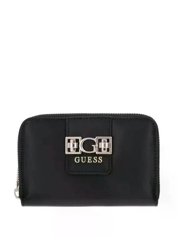 Guess Logo-detail Wallet - Black