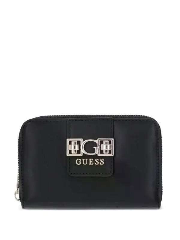 Guess Logo-detail Wallet - Black